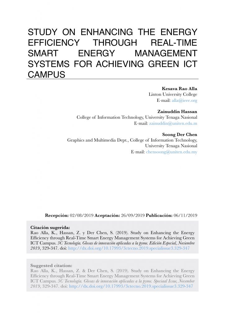 Study on enhancing the energy efficiency through real-time smart energy ...