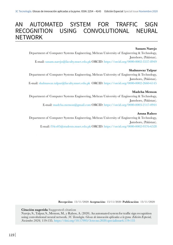 An automated system for traffic sign recognition using convolutional ...